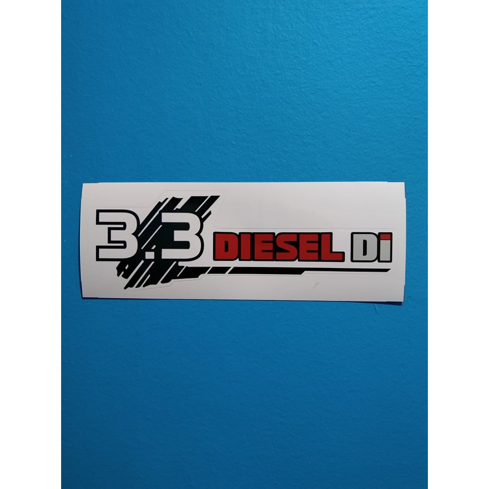 EURODECALS 3.3 DIESEL DI STICKER SIZE 7 INCHES X 2.20 INCHES | Lazada PH