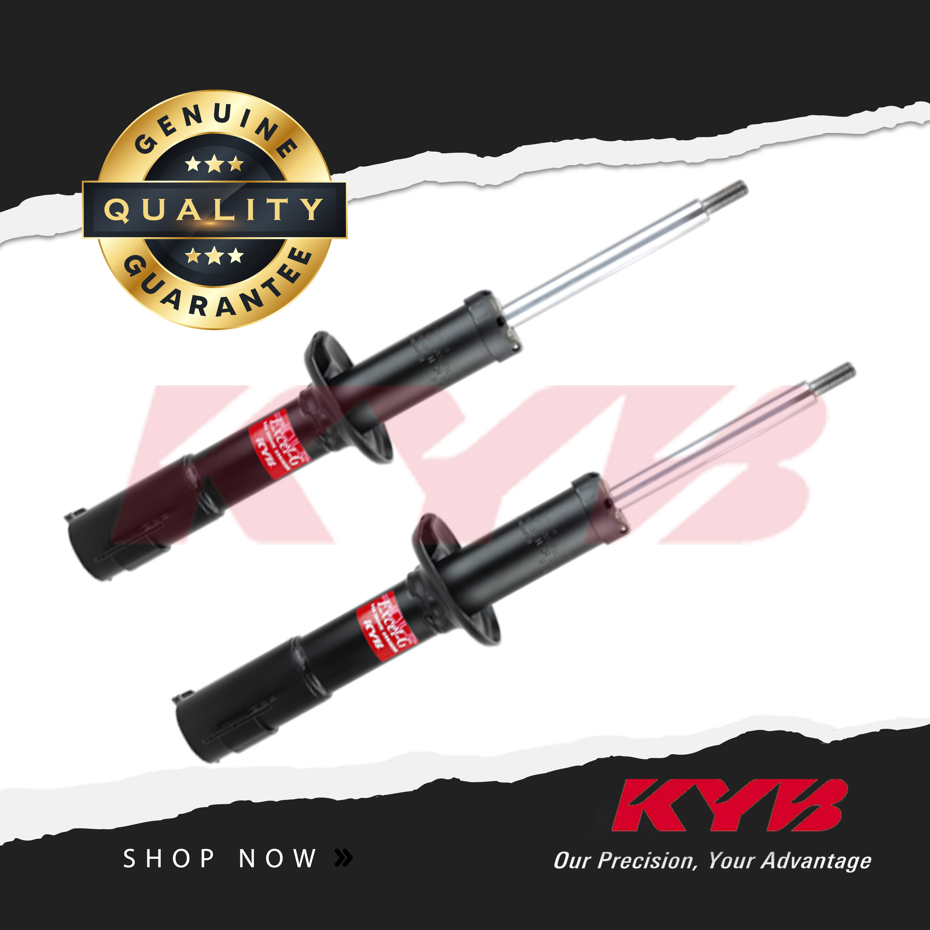 KYB Kayaba 2pcs Excel-G Shock Absorber Front for Mitsubishi Mirage G4 ...