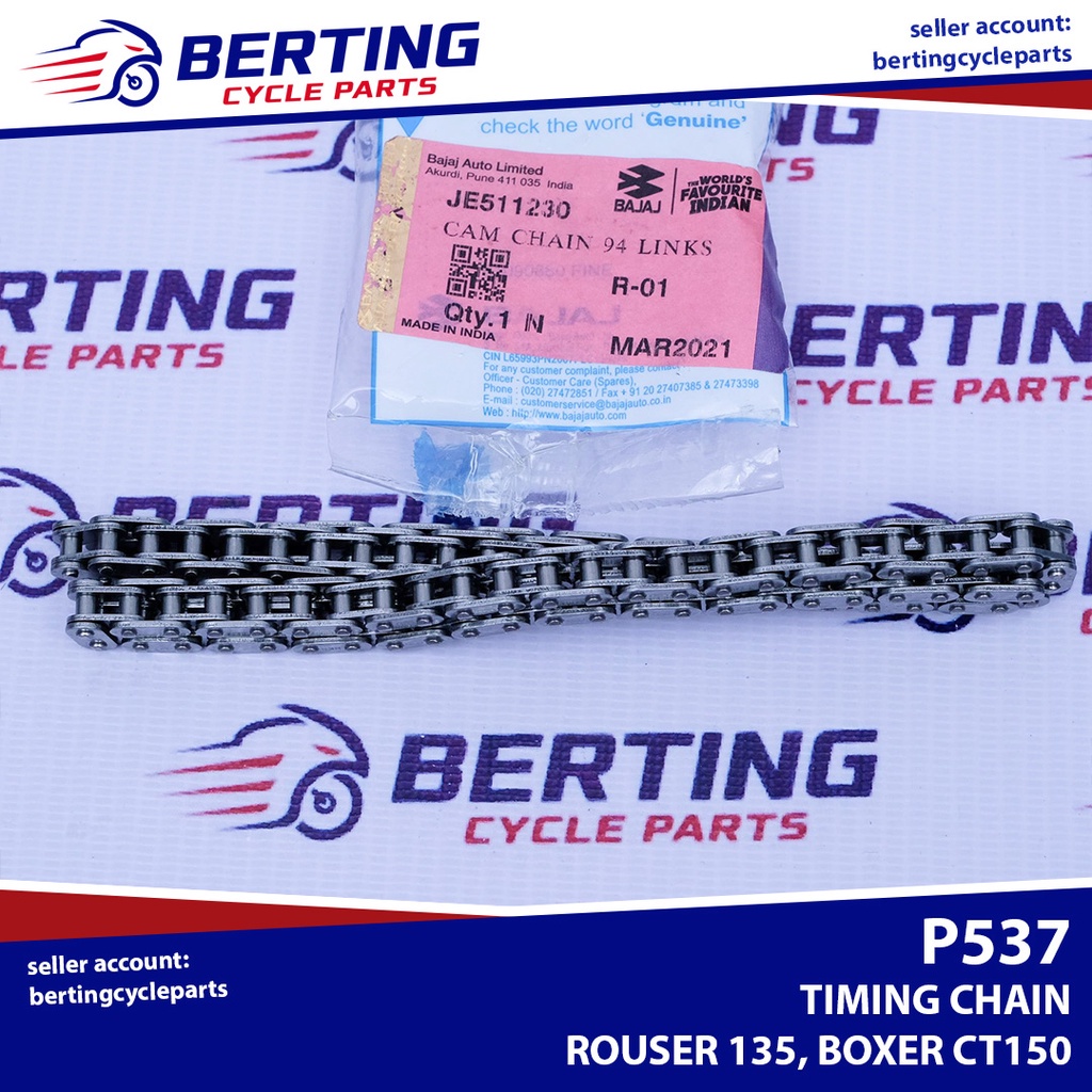 TIMING CHAIN Camshaft Rouser 135 Boxer CT150 CT125 Genuine JE511230 ...