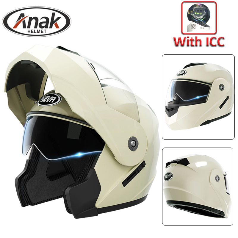 NEVA with Icc Sticker Original Dual Visor Modular Helmet for Motorcycle ...