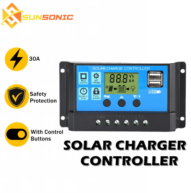 Solar Controller 12V to 24V Battery Regulator Solar Panel Solar Charge ...