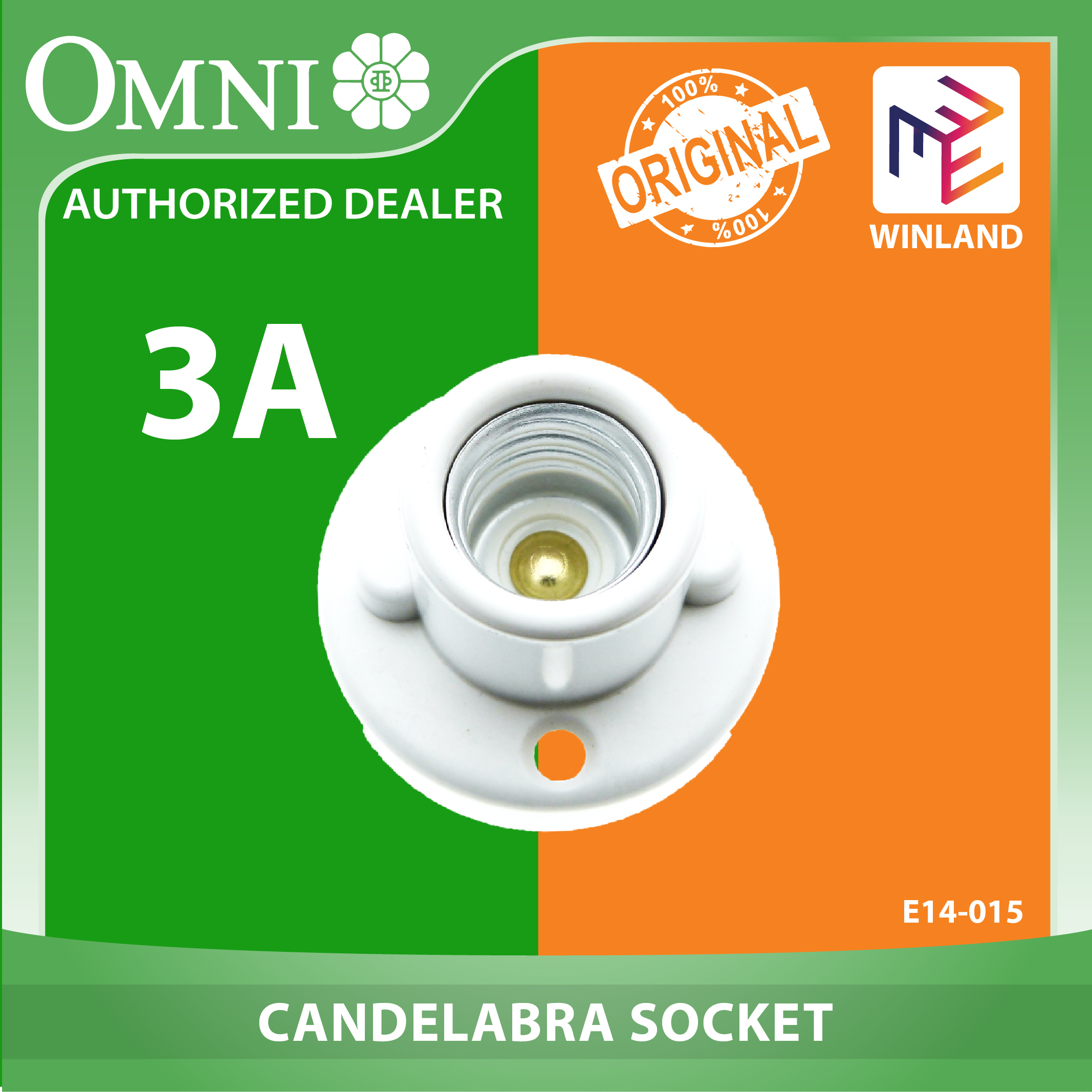 OMNI by Winland E14 Candelabra Socket 3A / 250V~ E14-015 | Lazada PH