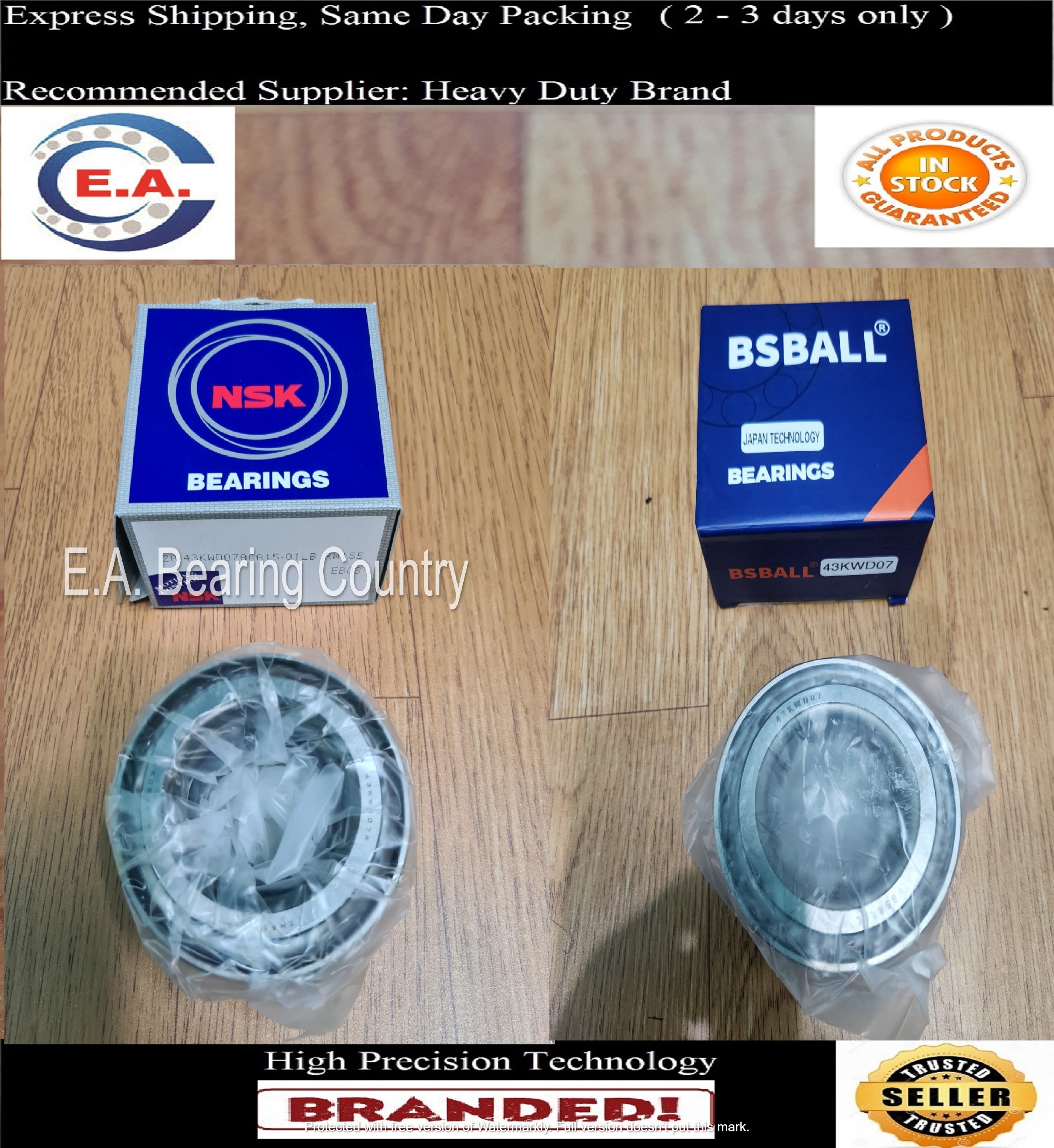 (FRONT) TOYOTA INNOVA HILUX D4D Bearing Branded NSK Japan 2005 up ...