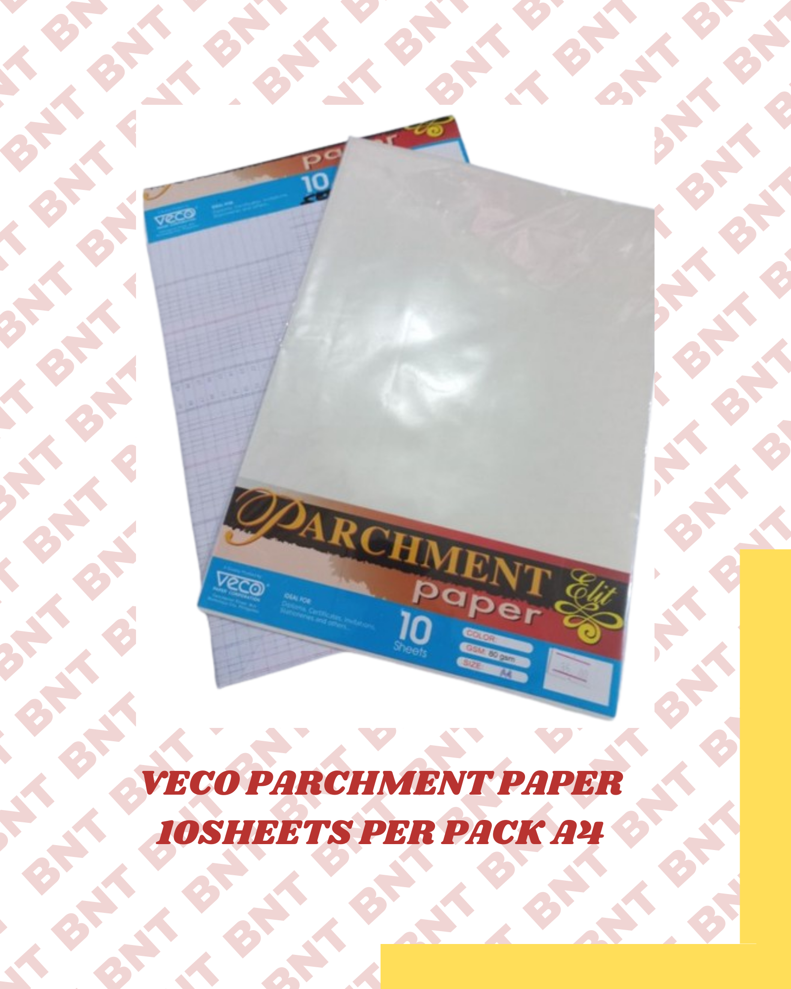 Veco Elit Parchment Paper 80gsm 9x12 (10sheets) Certificate Paper ...