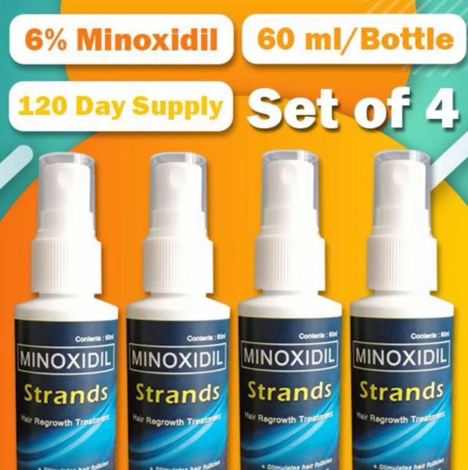Minoxidil harness (4 bottles) 6% Minoxidil local solution (60ml each ...