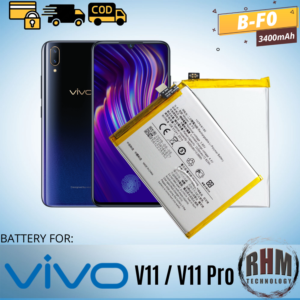 Vivo V11 | V11 Pro Battery model: B-F0 (3400mAh) Original Equipment ...