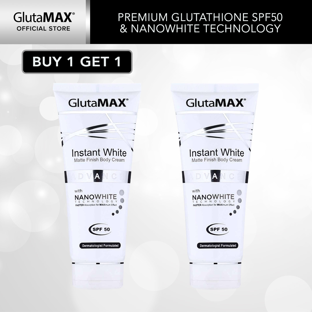 Buy 1 Take 1 GlutaMAX Instant White Matte Finish Body Cream SPF 50 with ...