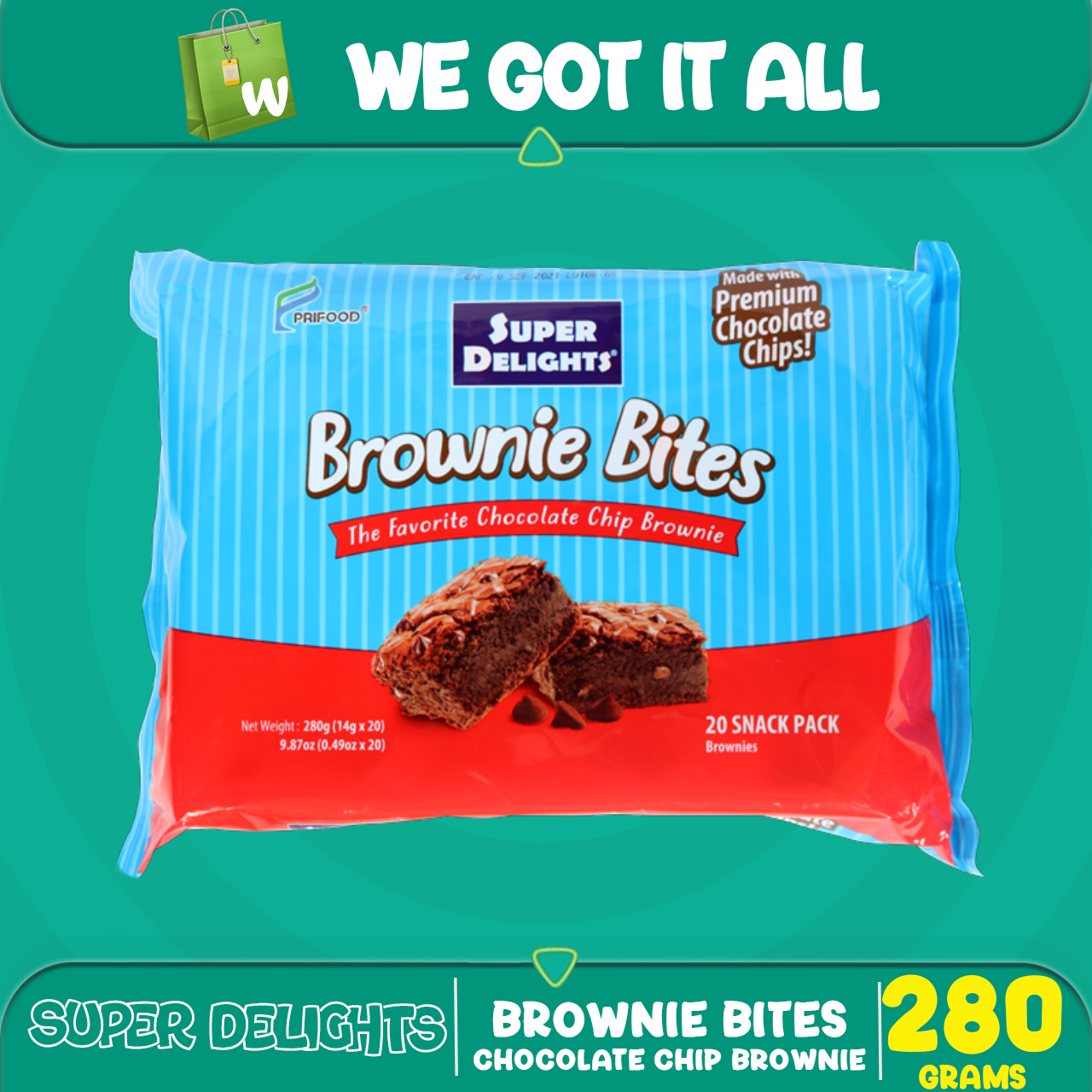 Super Delights Brownie Bites 14g 20pcs | Lazada PH