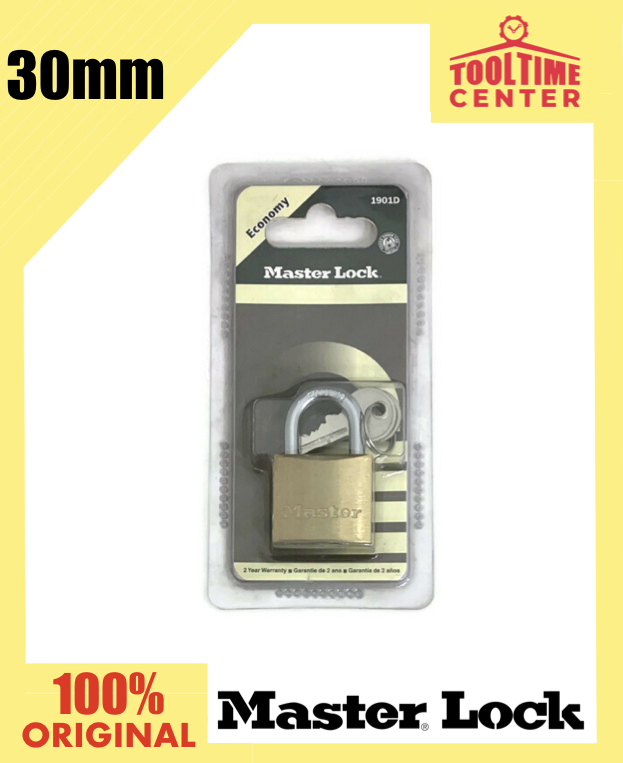 Master Lock Hardened Solid Brass Padlock 30mm 1901D | Lazada PH