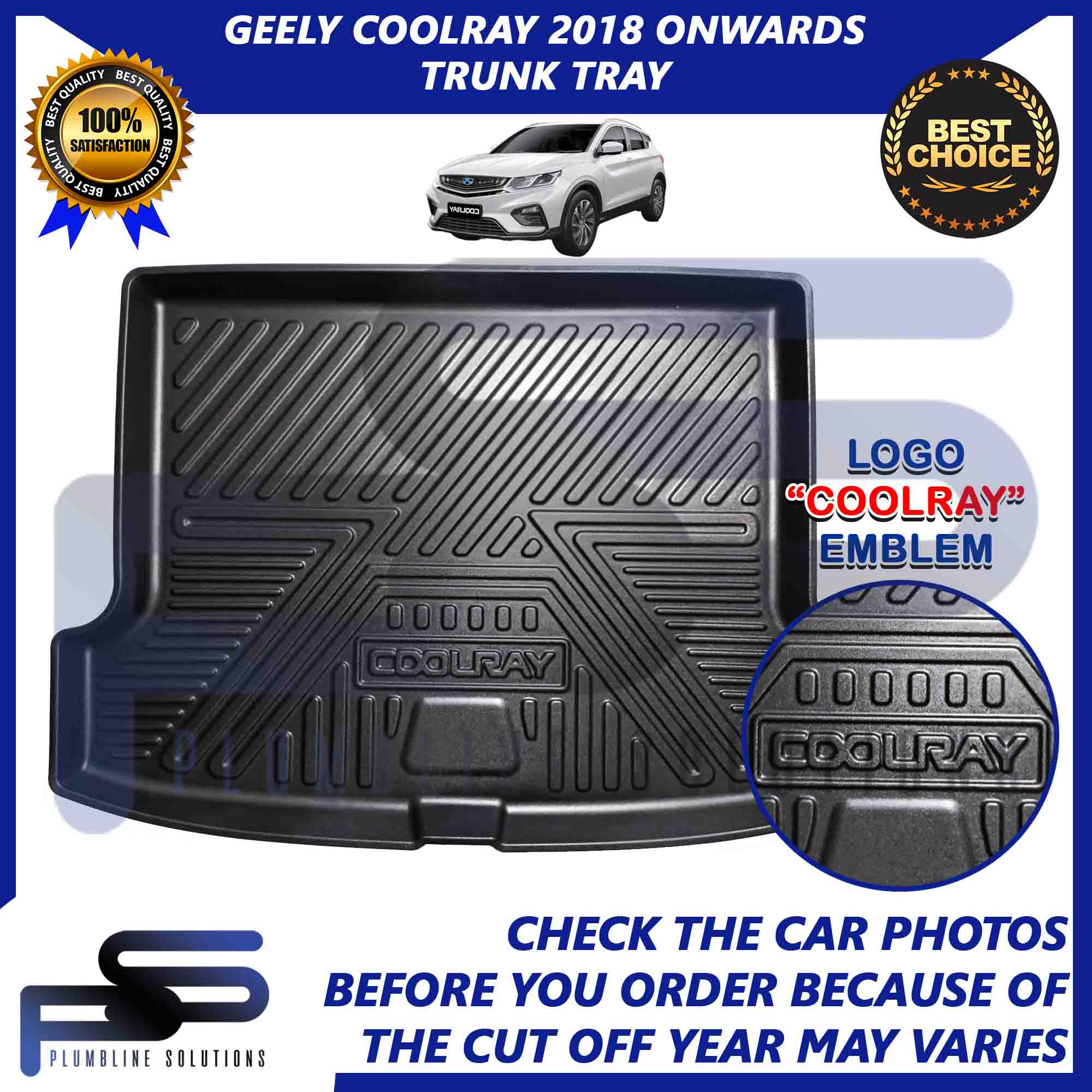 Car Trunk Tray for Geely Coolray / Okavango / Azkarra / Emgrand 2018 ...