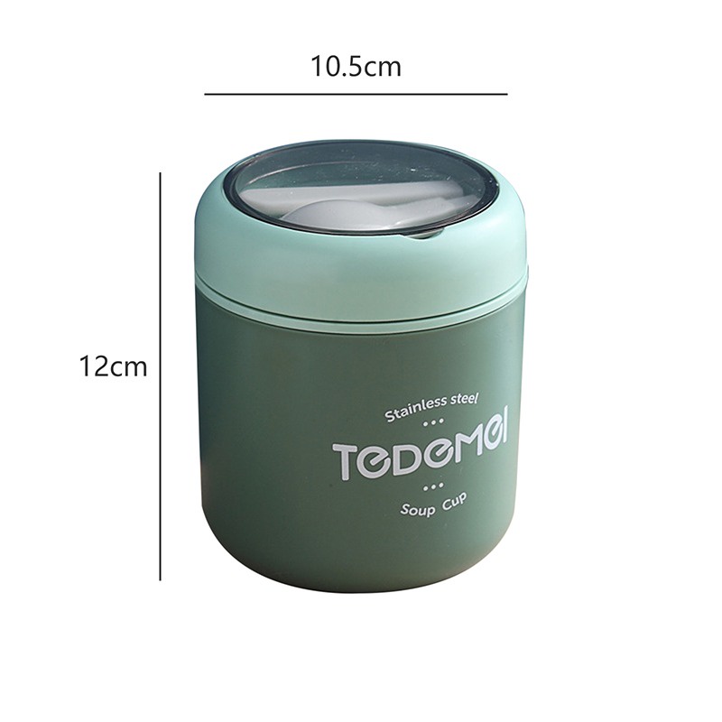 Thermal Lunch Jar Mini Soup Cup Food Container With Spoon Insulated ...