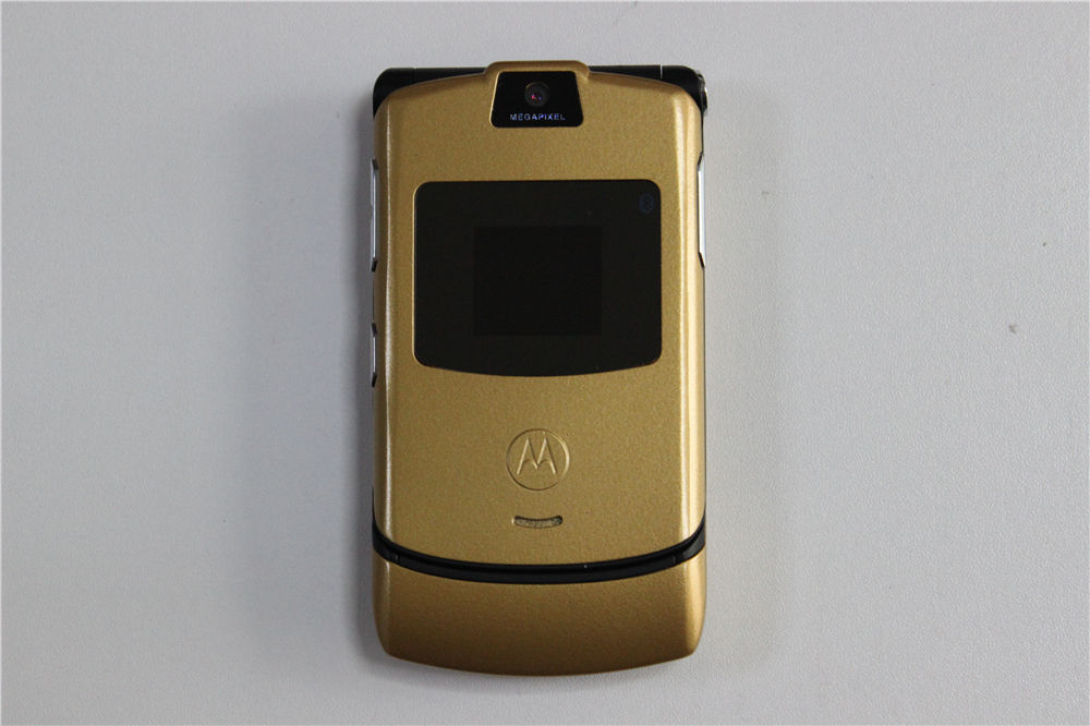 Original Motorola Razr V3 Flip Phone Unlocked Keypad Cellphone Gsm Quad ...