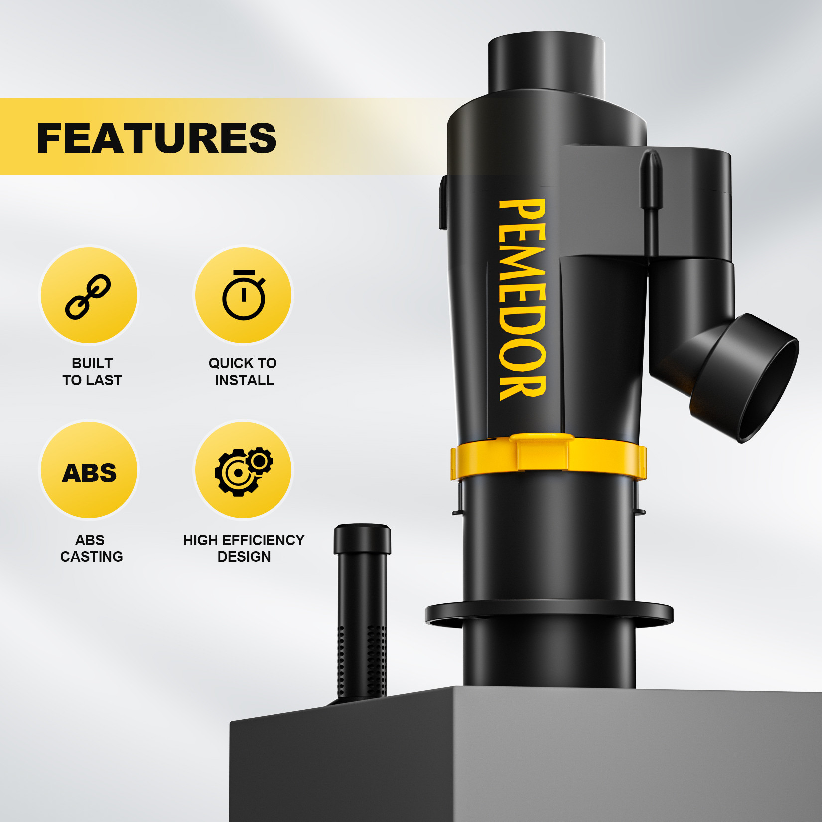 Double Filtration - Cyclone Dust Collector, 50mm/2'' DIY Turbocharged ...