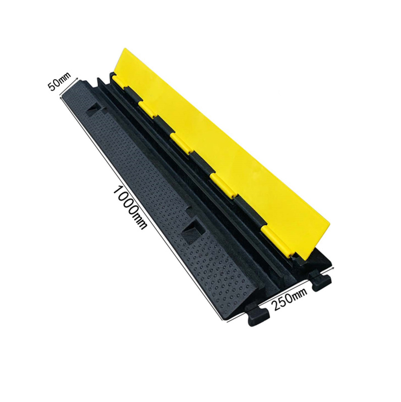 Rubber Cable Ramp Yellow Black 2 Channels Hump Cover Protector | Lazada PH
