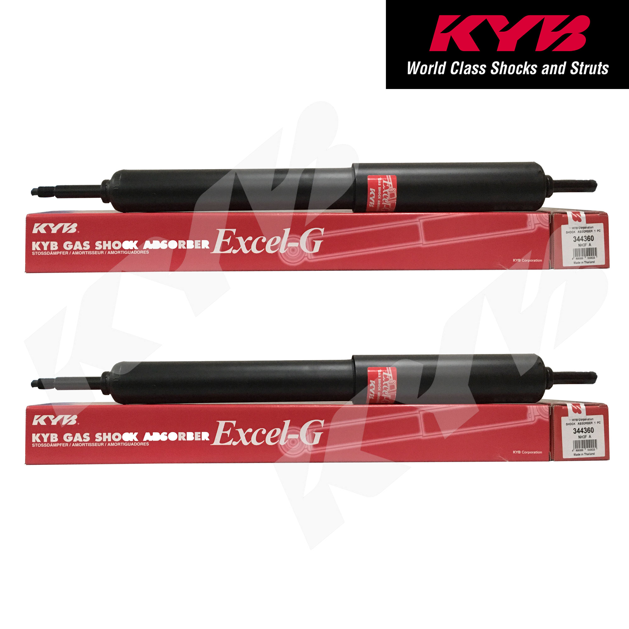 KYB 344360 for Nissan Patrol 3.0 Y61 2002 - 2013 Set of 2 Front Gas Shock Absorber KAYABA ...