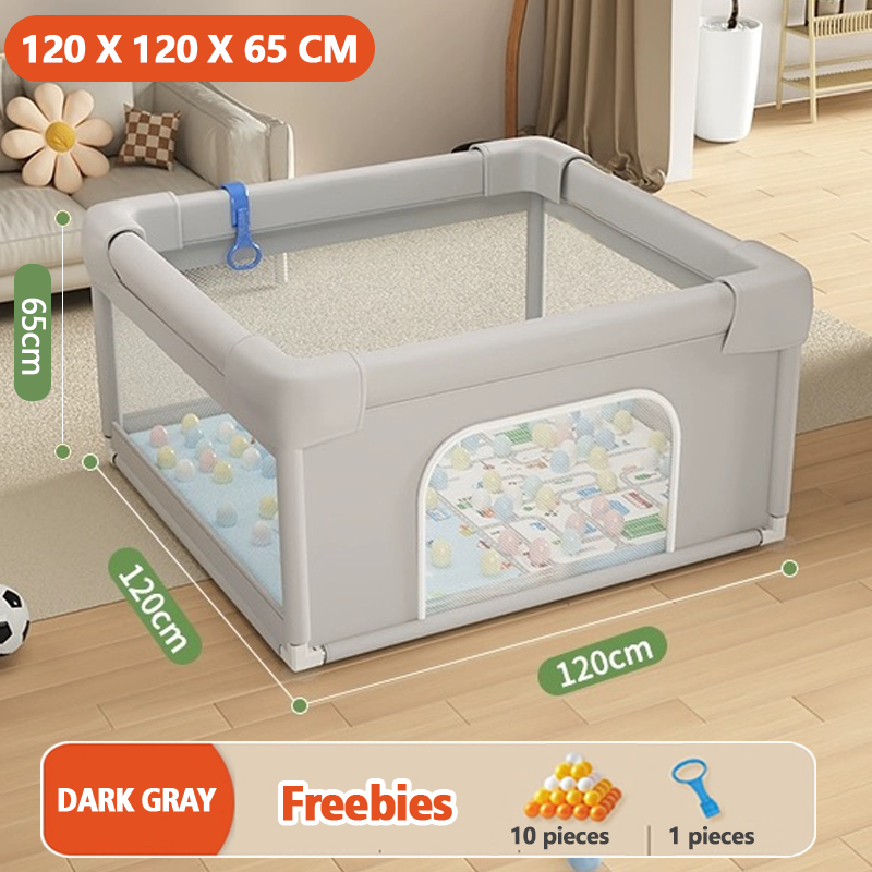 【Free Return】Playpen for Baby Large Playpen with Stainless Steel Frame ...