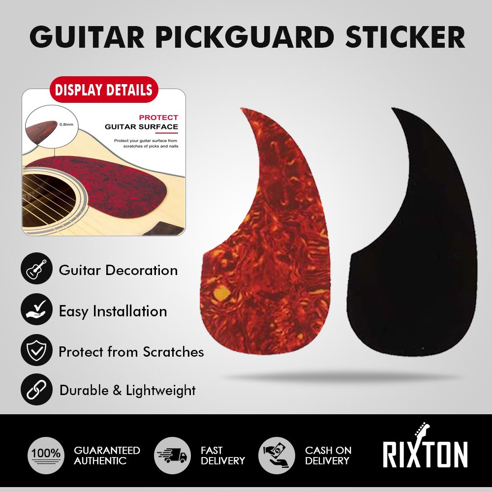 Rixton 1Pc Folk Acoustic Guitar Pickguard Self-adhesive Pick Guard ...