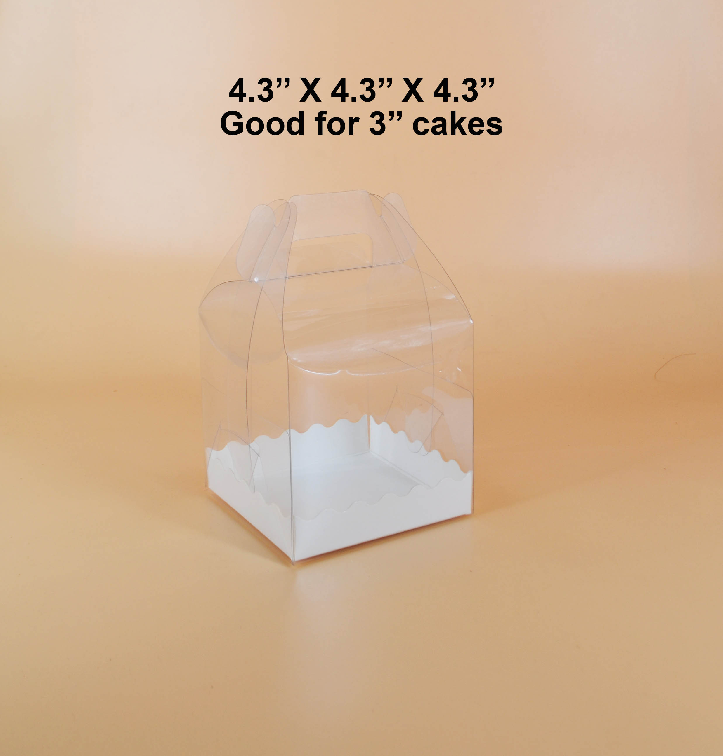 10Pcs Clear Cake Boxes Carrier Packaging for Cake Transparent Gift Box ...