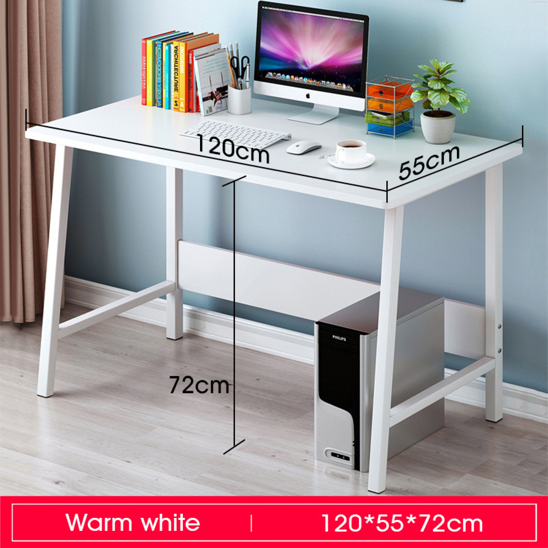 Computer desk with bookcase bookcase desk top simple modern bedroom ...