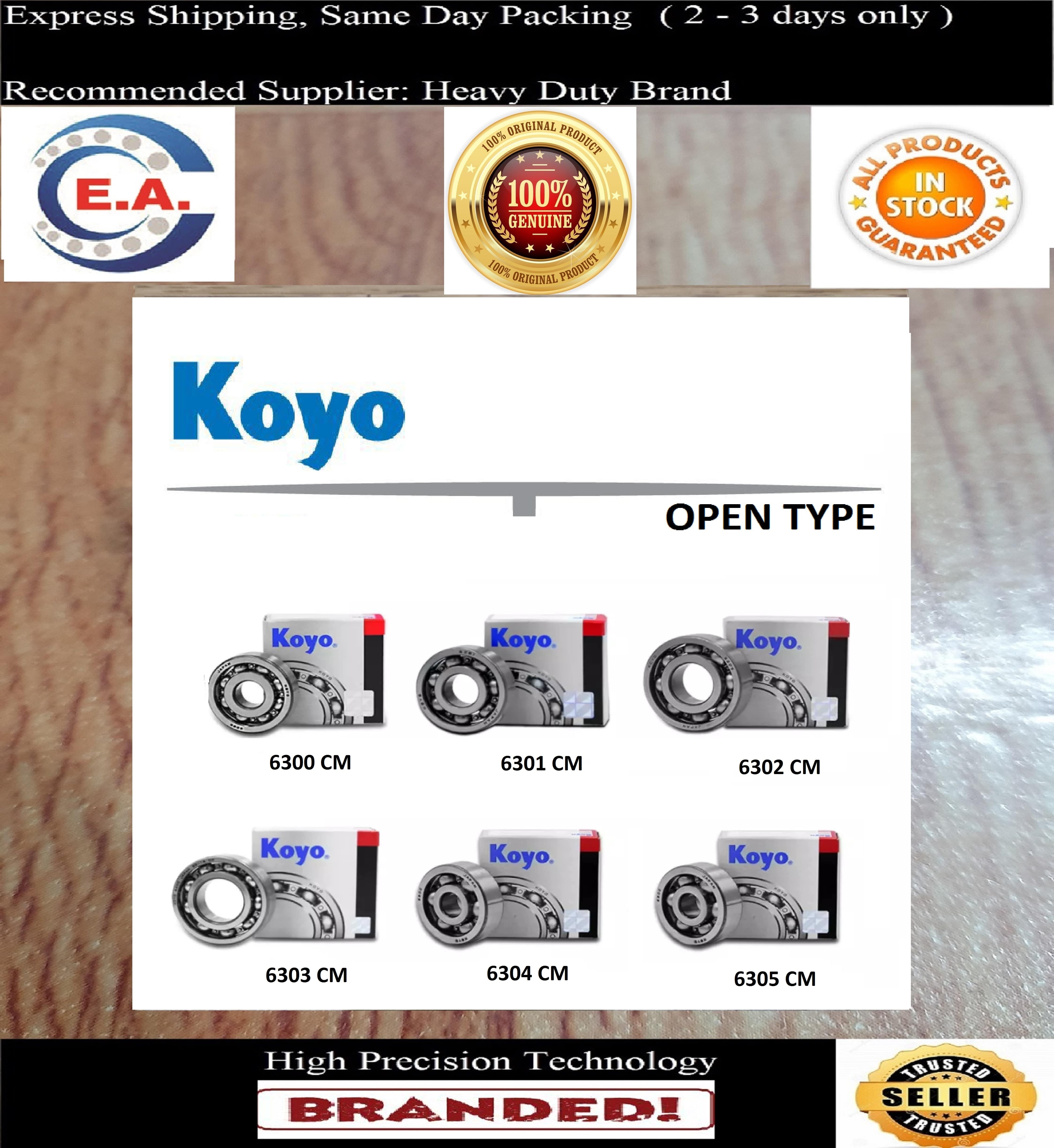 Original Koyo Japan Ball Bearing 6300 6301 6302 6303 6304 6305 Open ...