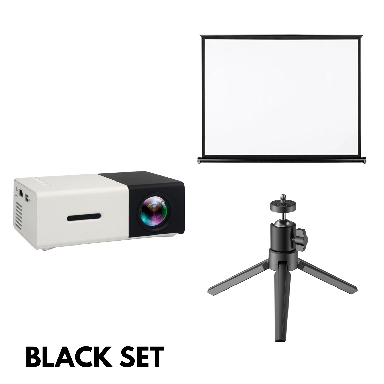 TECHZONE Mini Portable Projector Mini Handheld LED Projector with 1080p ...