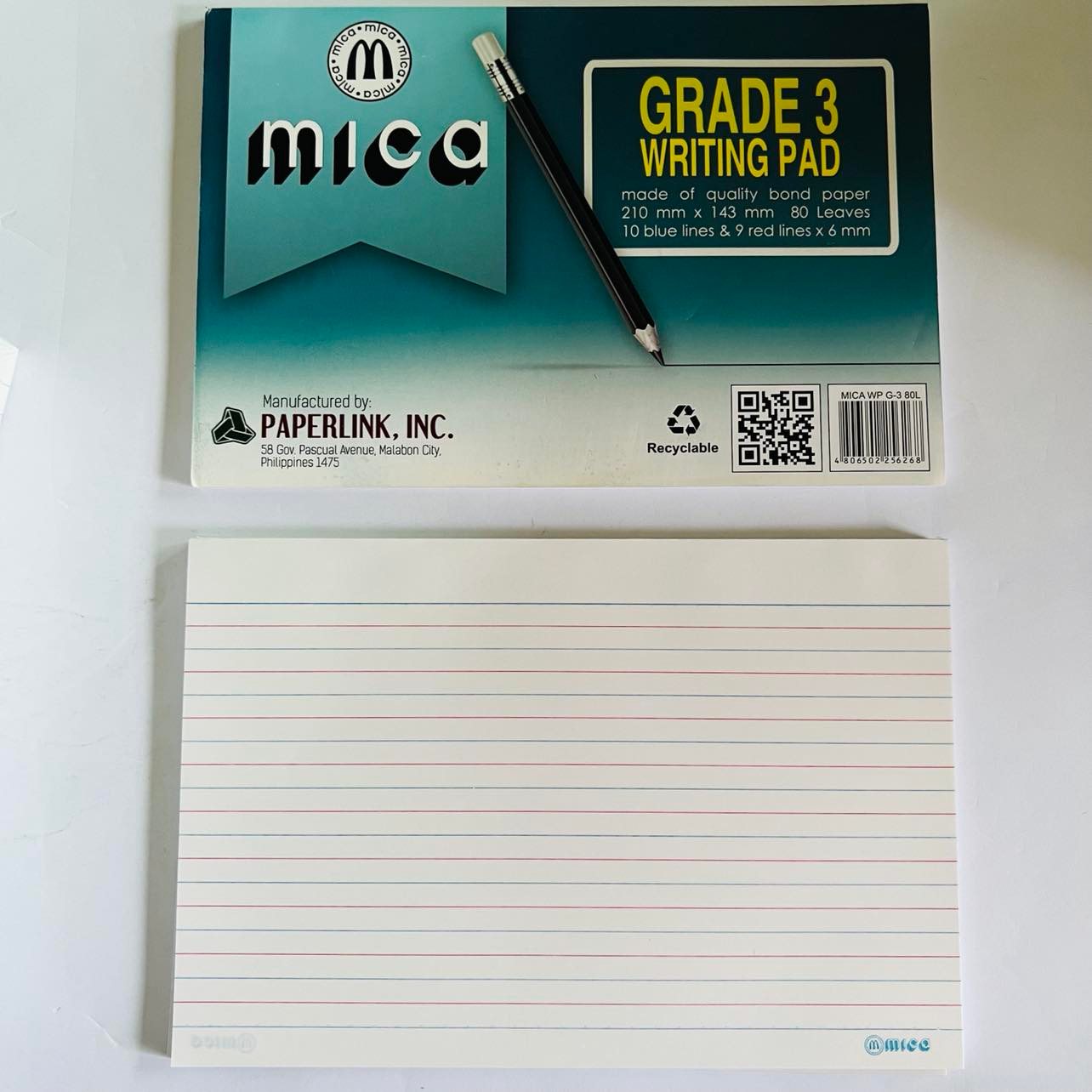 WRITING PAD MICA Grade 1/2/3/4 80leaves (SOLD PER PAD) | Lazada PH