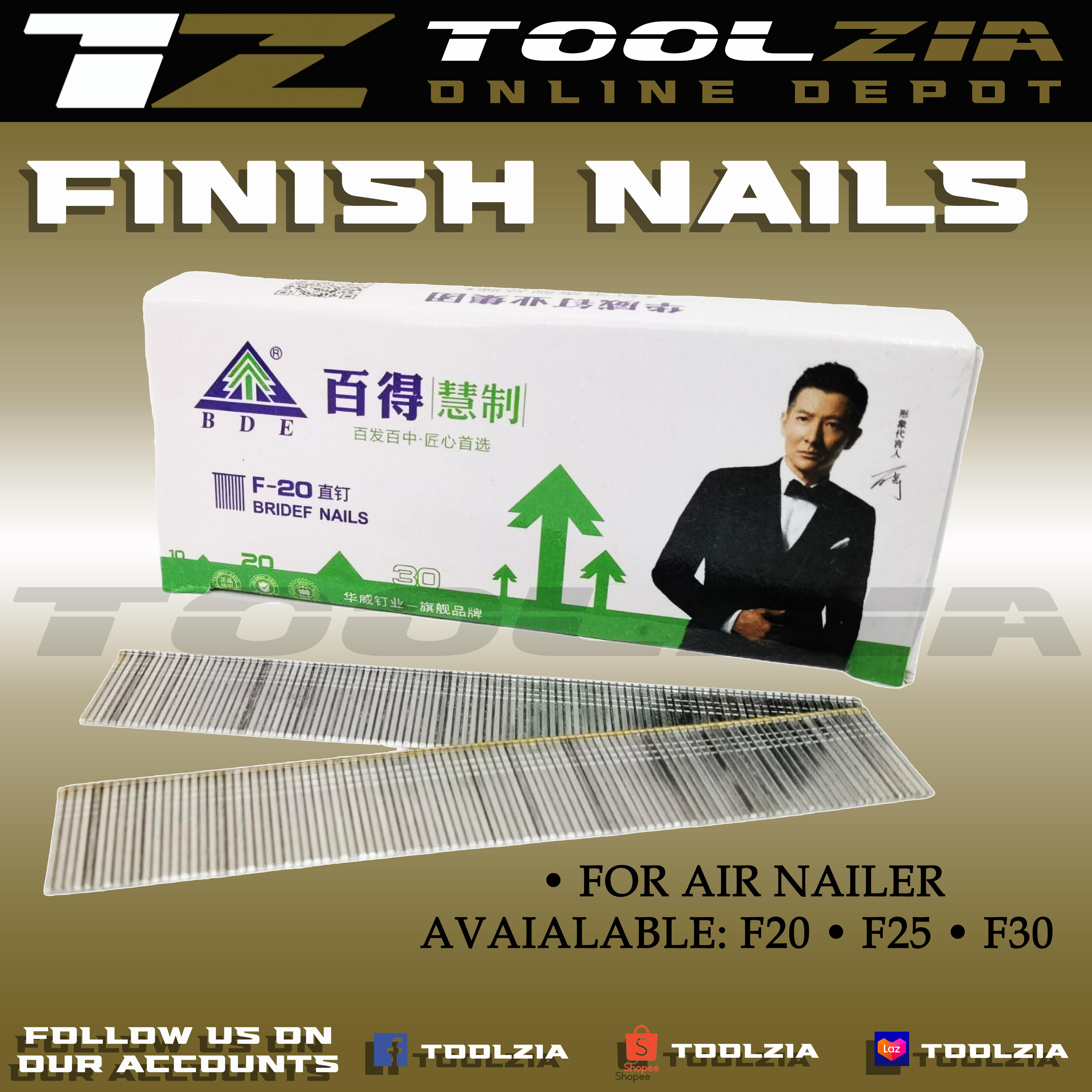 Finish Nails for Air Nailer available F20/F25/F30 | Lazada PH