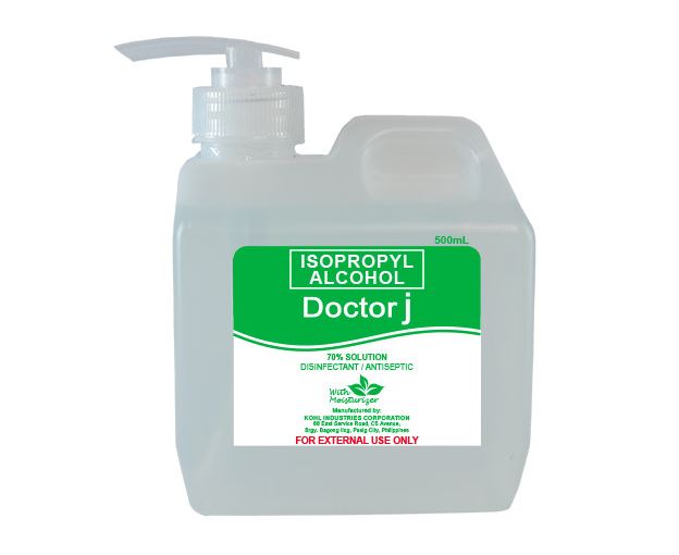 Doctor J 70% Isopropyl Alcohol Pump 500ml | Lazada PH