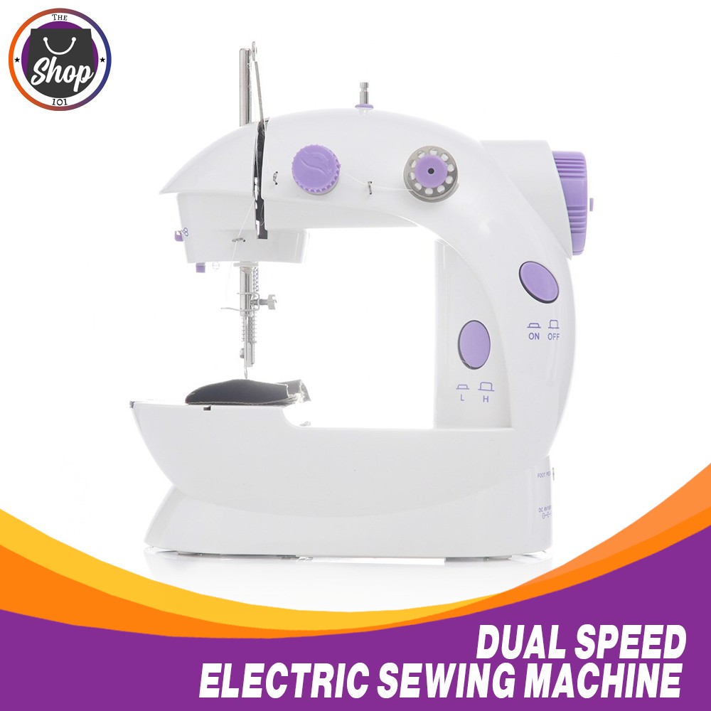 vY`MAKINA - Portable Dual Speed Double Thread Electric Sewing Machine ...