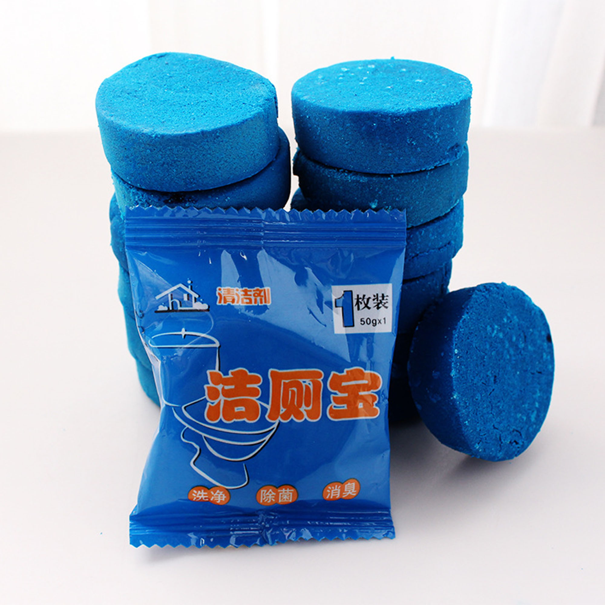 Buenas TBC Toilet Bowl Cleaner Solid Blue Tablet Disinfectant for ...