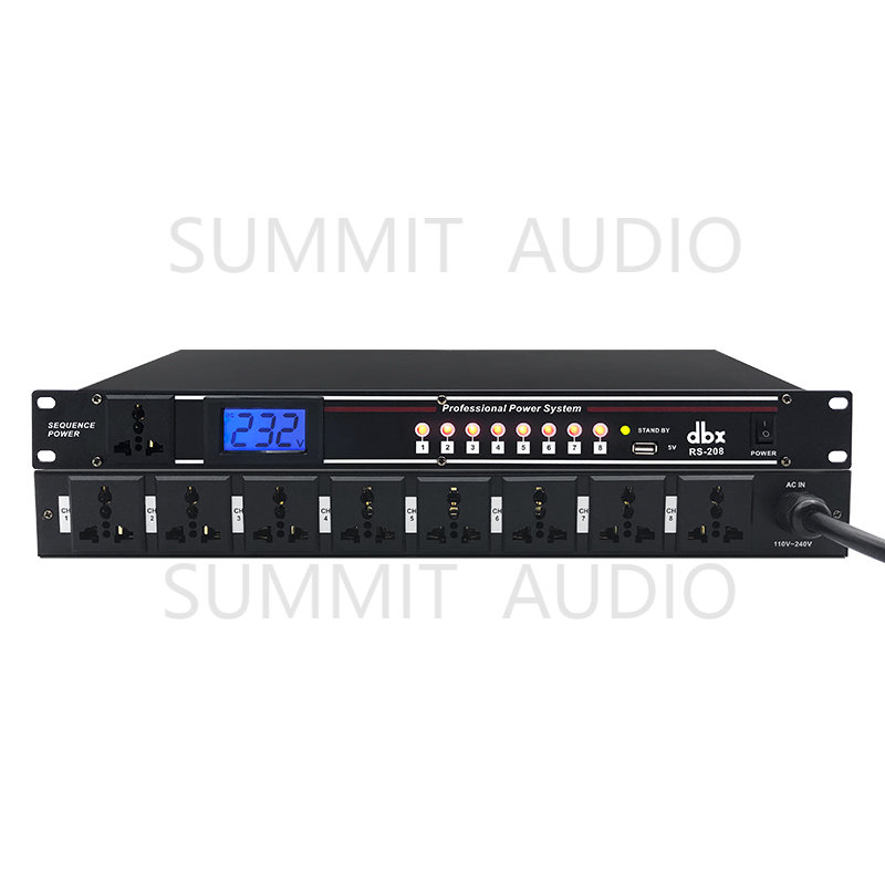 【popular】 DBX RS-208 9 outlet Rack Mount Power Sequence Controller ...