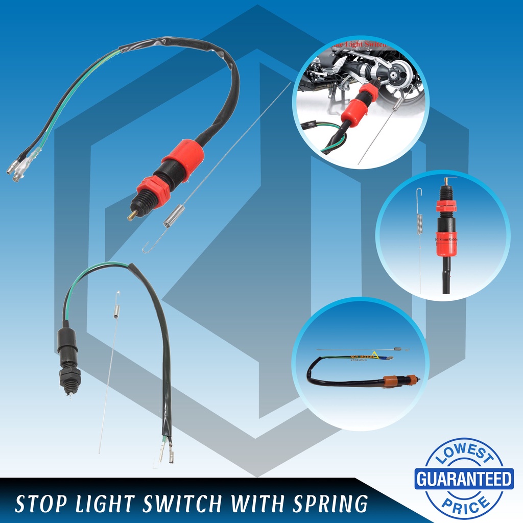 Knight Motorcycle Parts Rear Foot Brake Stop Led Tail Light Switch With ...