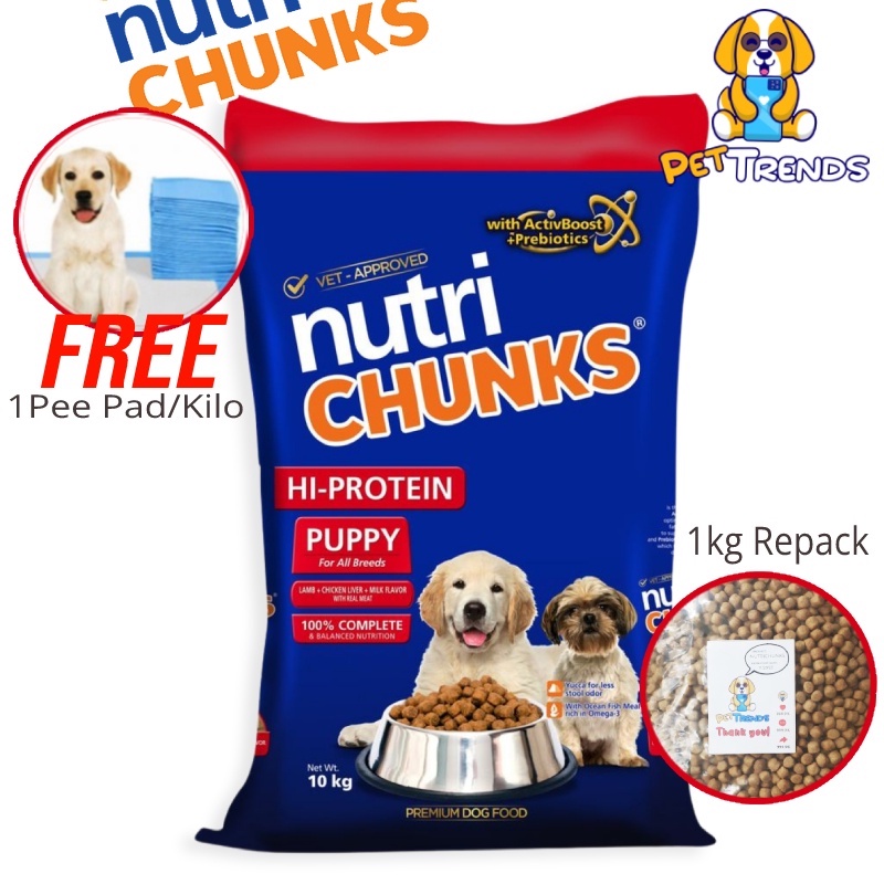Nutri Chunk Dog Food Nutrichunks Puppy (1kg repacked) | Lazada PH