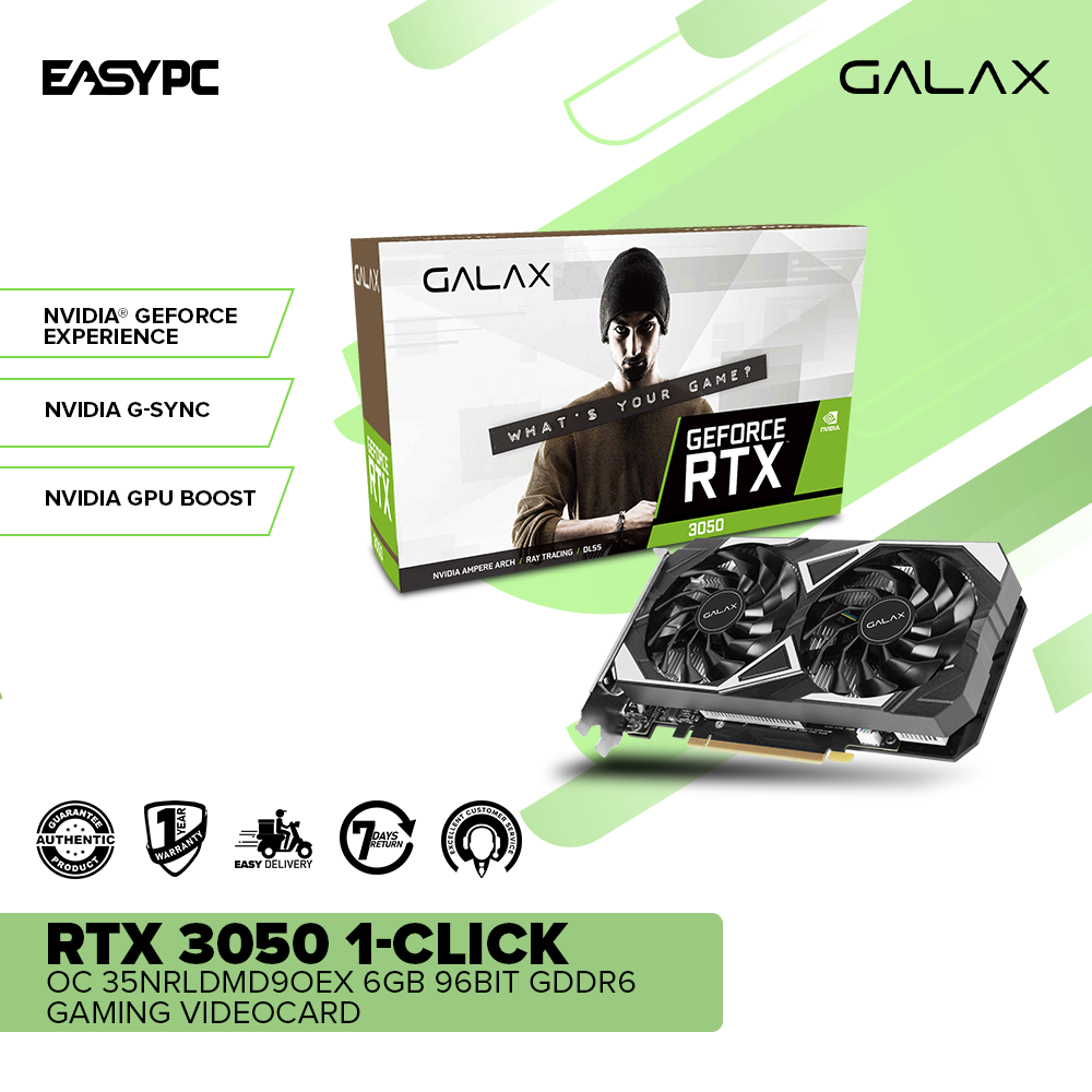 EasyPC | Galax Rtx 3050 EX 1-Click OC 8gb 128bit / RTX 3050 EX 1-Click ...