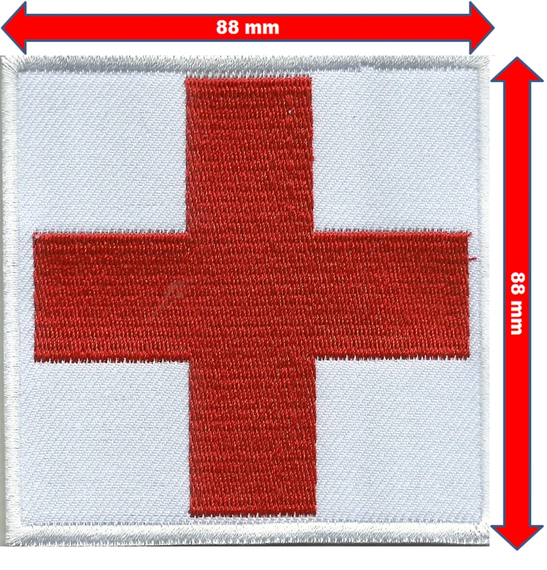 RED CROSS PATCH (WHITE BACKGROUND) WITH VELCRO, WITHOUT VELCRO | Lazada PH