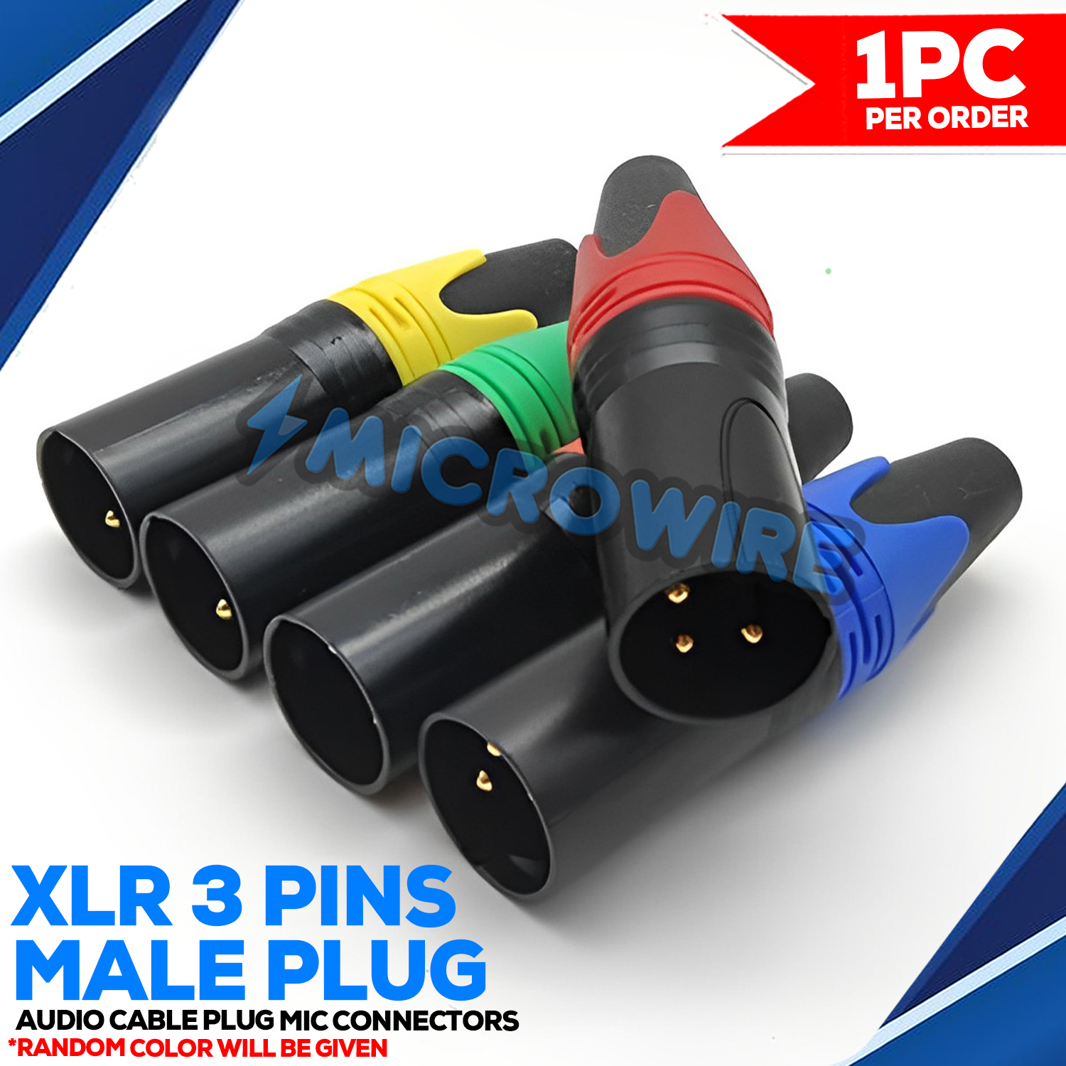 3 Way Cable Mount XLR Connector, Male/Female Heavy Duty | Lazada PH