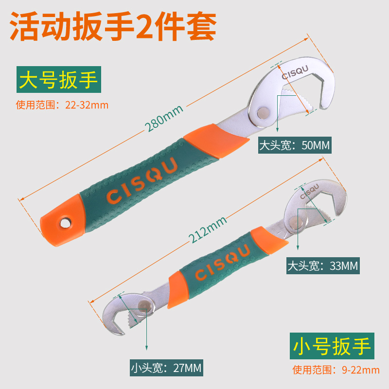 Multi-functional universal wrench for household adjustable wrench ...