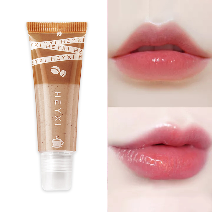 HEYXI Lip Scrub Coffee Exfoliating Dead Skin Lip Balm Fade Lip Line ...