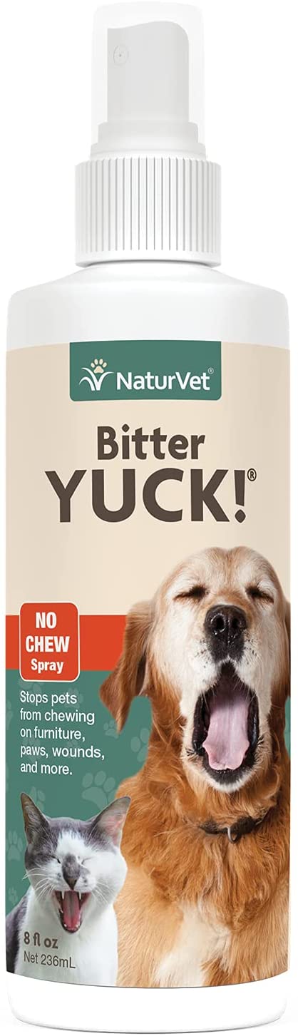 NaturVet Bitter Yuck No Chew Spray Stops Pets from Chewing on Furniture ...