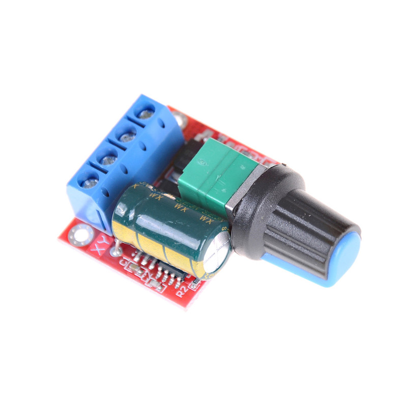 JKM Mini DC Motor PWM Speed Controller 5A 4.5V-35V Speed Control Switch LED Dimmer - qulei4845d ...