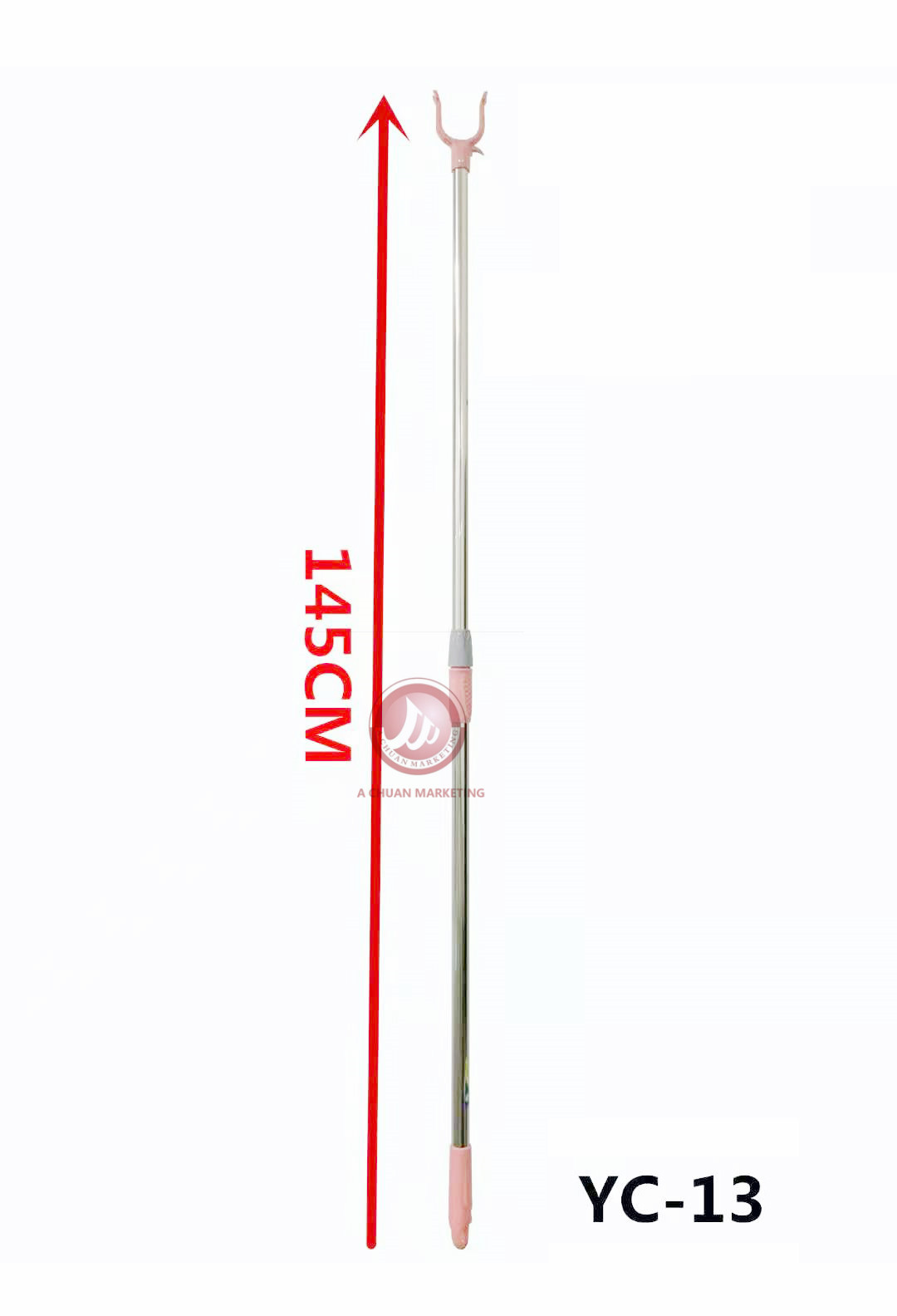 Adjustable Clothes Pole Fork Scalable Pole Closet Stick Pole Clothes ...
