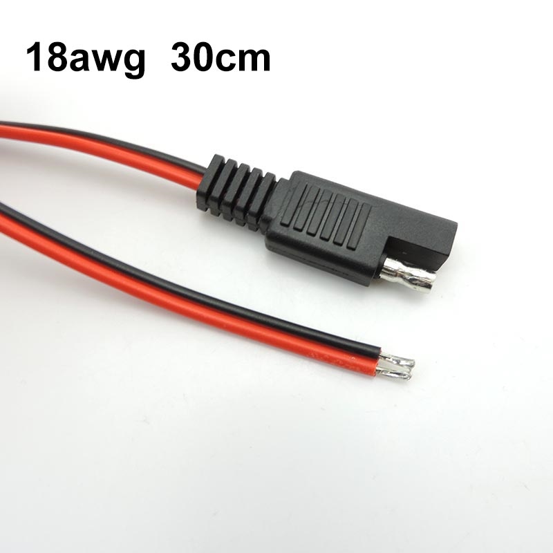 30CM 10A 18AWG SAE Power Connector Cable Automotive Extension 2Pin SAE ...