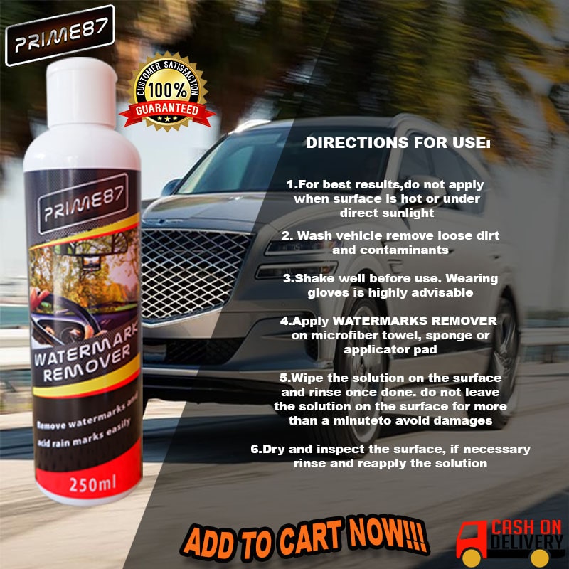 Prime Car Watermarks and Acid Rain Remover 250ml | Lazada PH