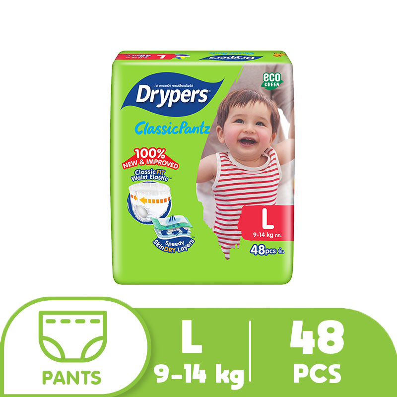 DRYPERS CLASSIC PANTZ MEGA PACK L 48 pcs | Lazada PH