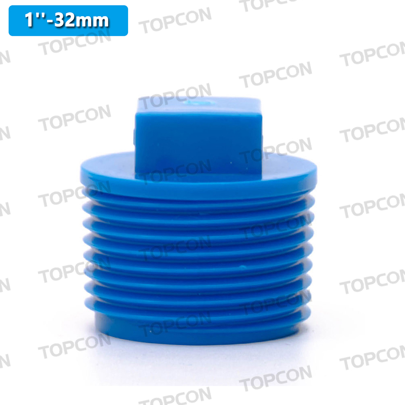 1/2" 3/4'' 1'' PVC Blue Male Plug Water Pipe Fittings | Lazada PH