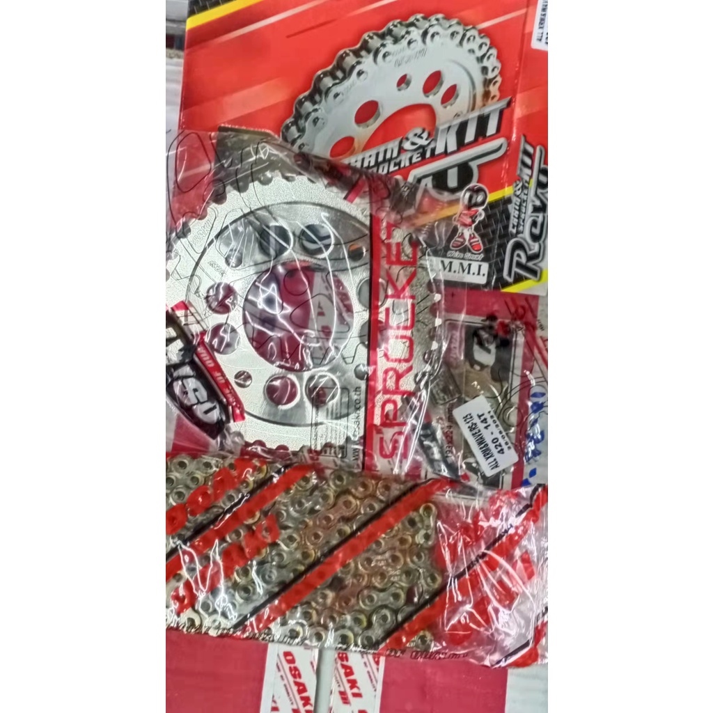 COD OSAKI CHAIN SET WAVE 100/ WAVE 125 /XRM 110 /XRM 125 REVO 428/36/14 ...