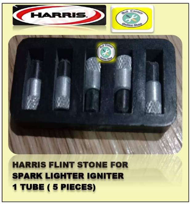 HARRIS FLINT STONE FOR SPARK LIGHTER IGNITER 1 TUBE ( 5 PIECES) | Lazada PH