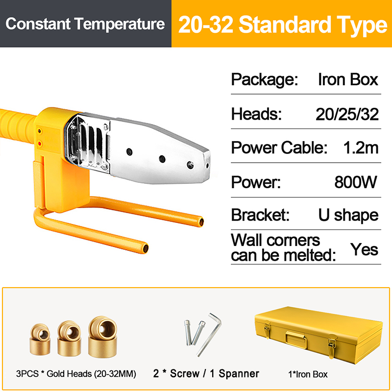 Pipe Fusion Welding Machine 600W/800W/1000W Mini Plastic Pipes Welding ...