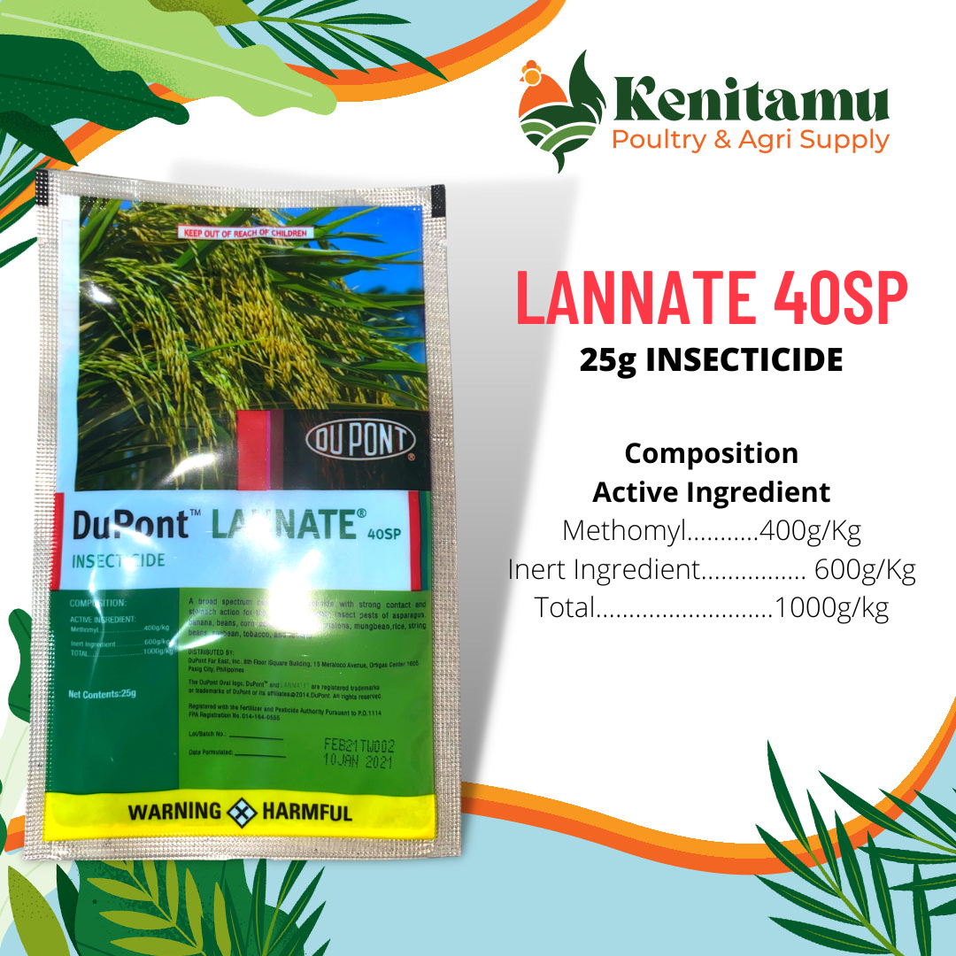 LANNATE 40SP 25g INSECTICIDE BY: DUPONT FOR PLANT CARE AND CROPS/ FAST ...