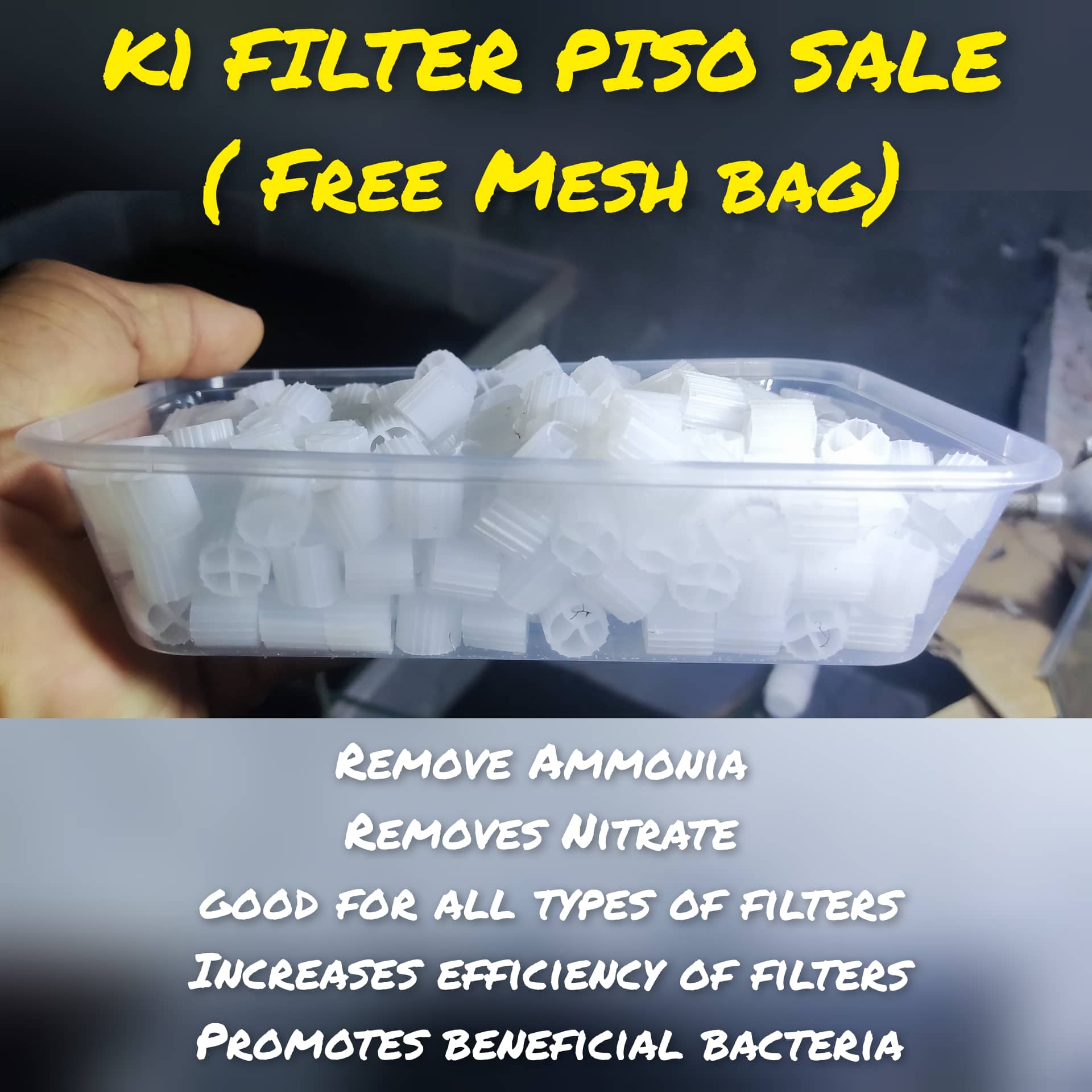 K1 FILTER MEDIA (PISO SALE) with Free Net Bag | Lazada PH